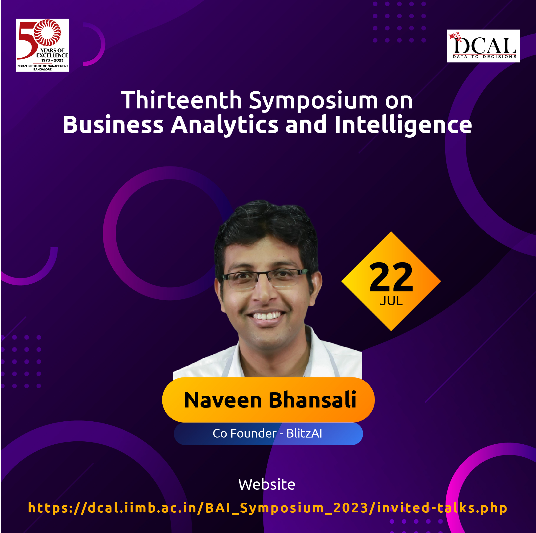 13th Symposium on Business Analytics & Intelligence